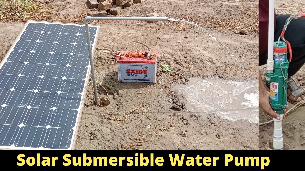 Solar Water Pump How To Make Dc 12v Solar Submersible Water Pump and ...