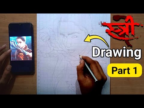 Stree 2 drawing || Shraddha kapoor sketch drawing || Shivani Arya Arts ...