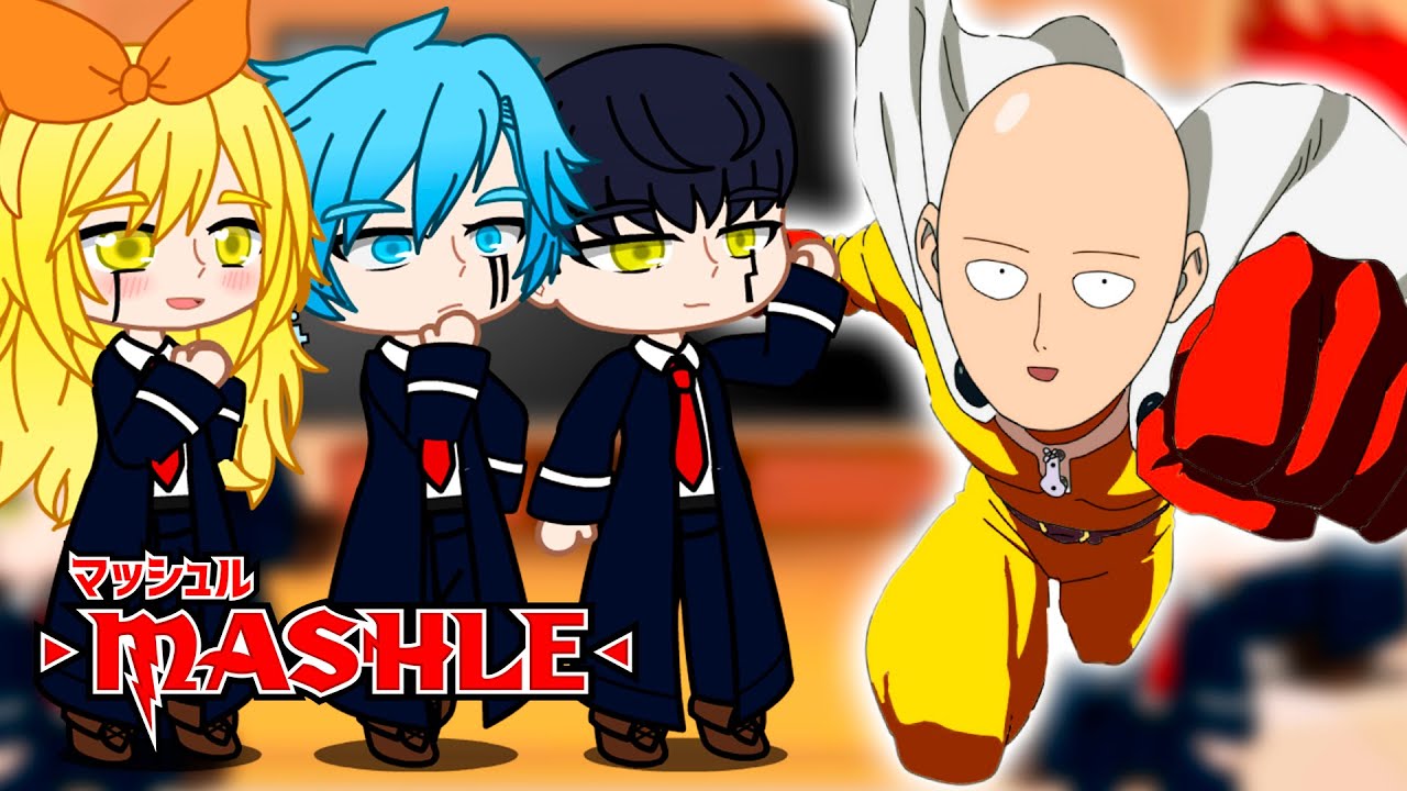 Mashle React to Saitama | One-Punch Man | Gacha React - YouTube