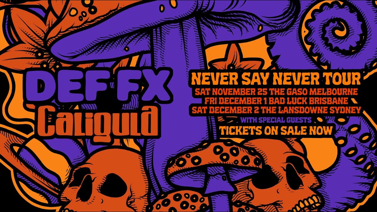 DEF FX - CALIGULA : the NEVER SAY NEVER TOUR - promo video Nov/Dec 2023 ...