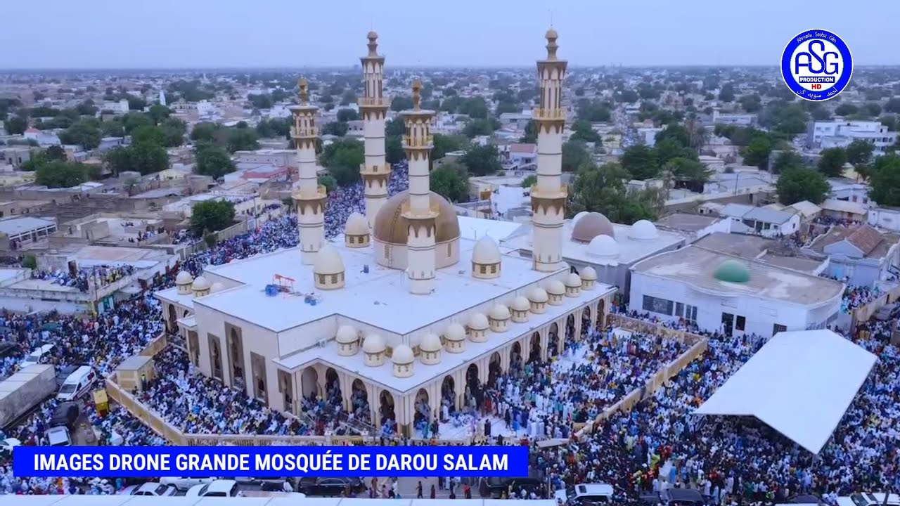 images drone inauguration de la grande mosquée de Darou Salam édition ...