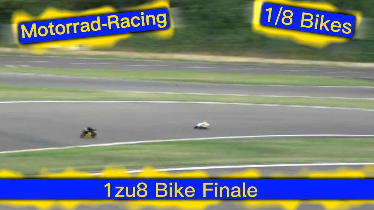 Spektakuläres 1zu8 RC Bike Racing - Tolle Überholmanöver Deutsche Meisterschaft Motorrad #rc # ...