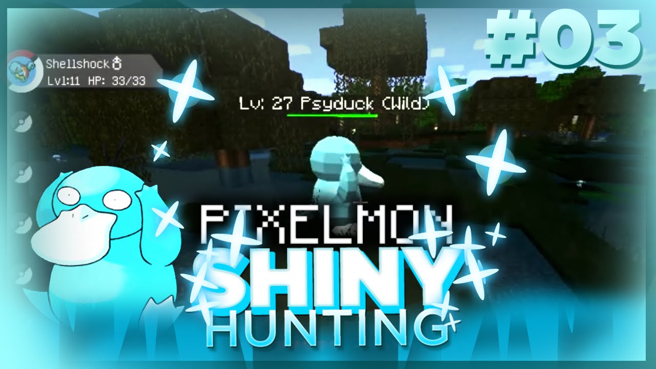 SHINY PSYDUCK! Live Reaction! Pixelmon Minecraft Shiny Pokemon! #03 ...