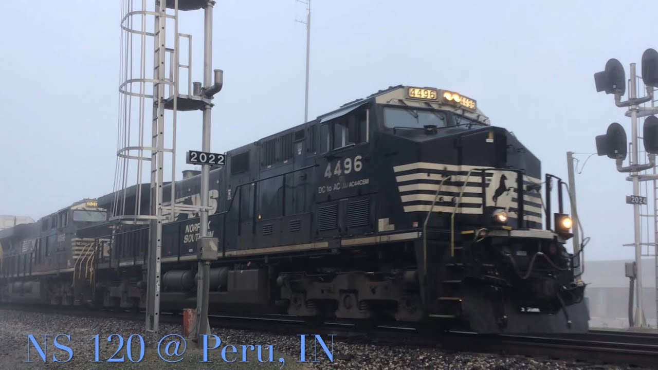 NS 120 Pulls Into Peru, IN For A Crew Change & Departs For Detroit ...