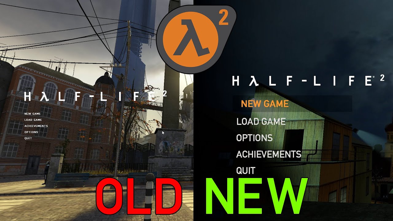 Half-Life 2 | 2004 vs 2022 Main Menu UI (Old vs New) - YouTube