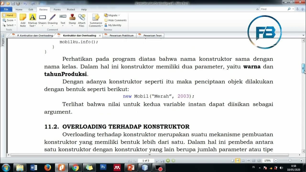 Belajar Java [OOP] Overloading Constructor dan Method - YouTube