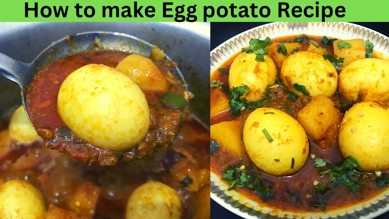 Boiled Egg And potato Recipe ||how to make eggs and potato recipe |Aloo ...