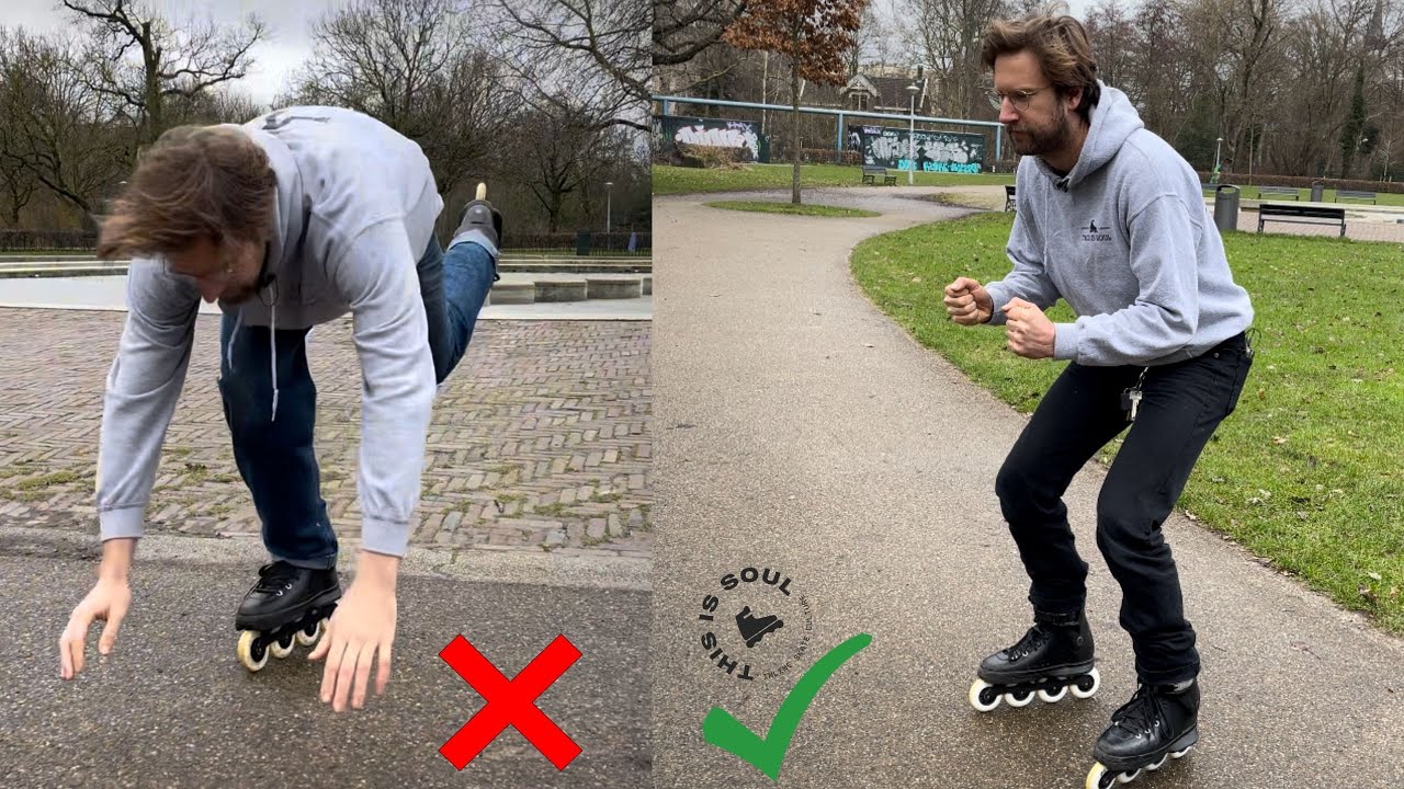 THE RIGHT POSITION ON INLINE SKATES - YouTube
