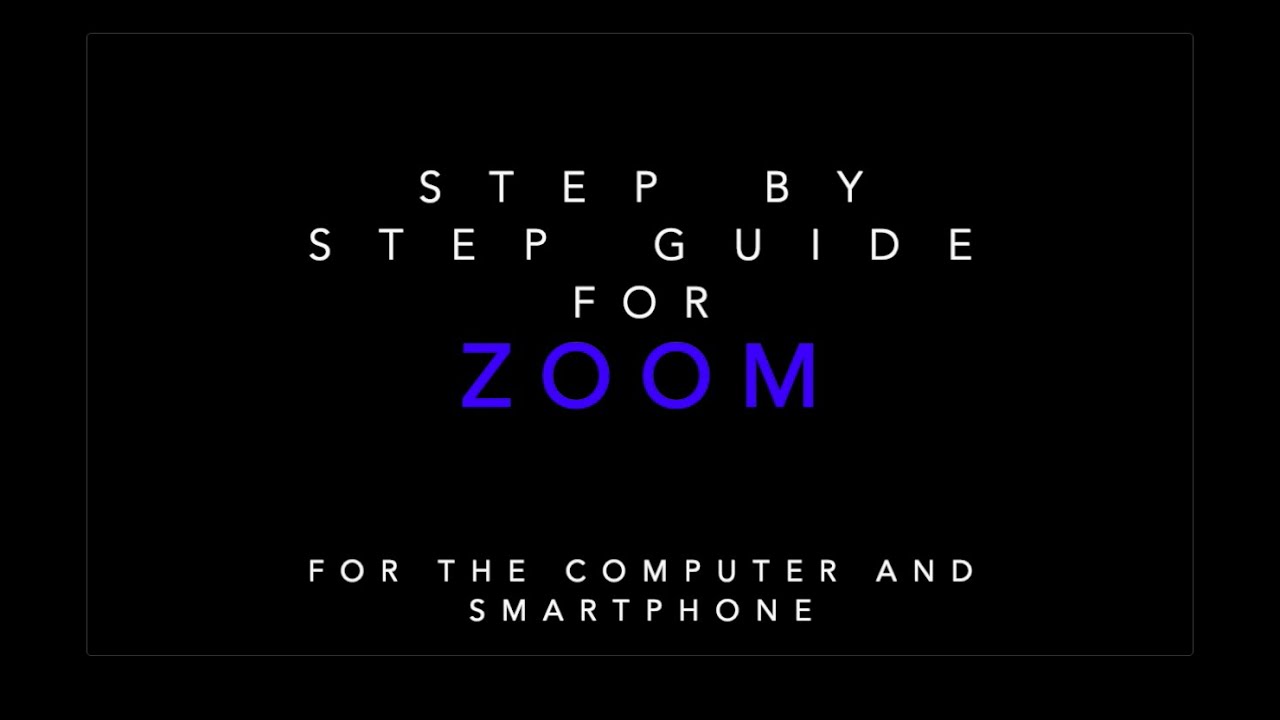 Step by step guide for Zoom I using the computer and smartphone - YouTube