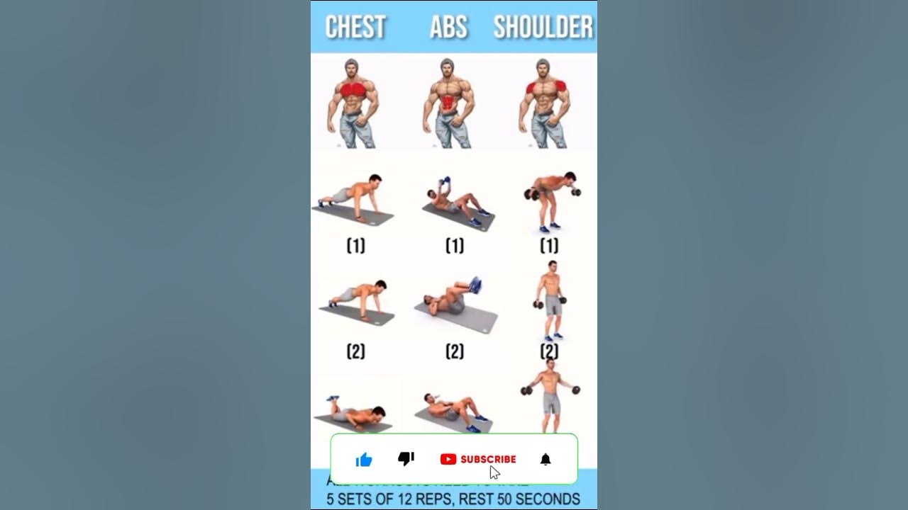 Top 3 Chest Abs And Shoulder Workout To Grow Your Muscleshorts