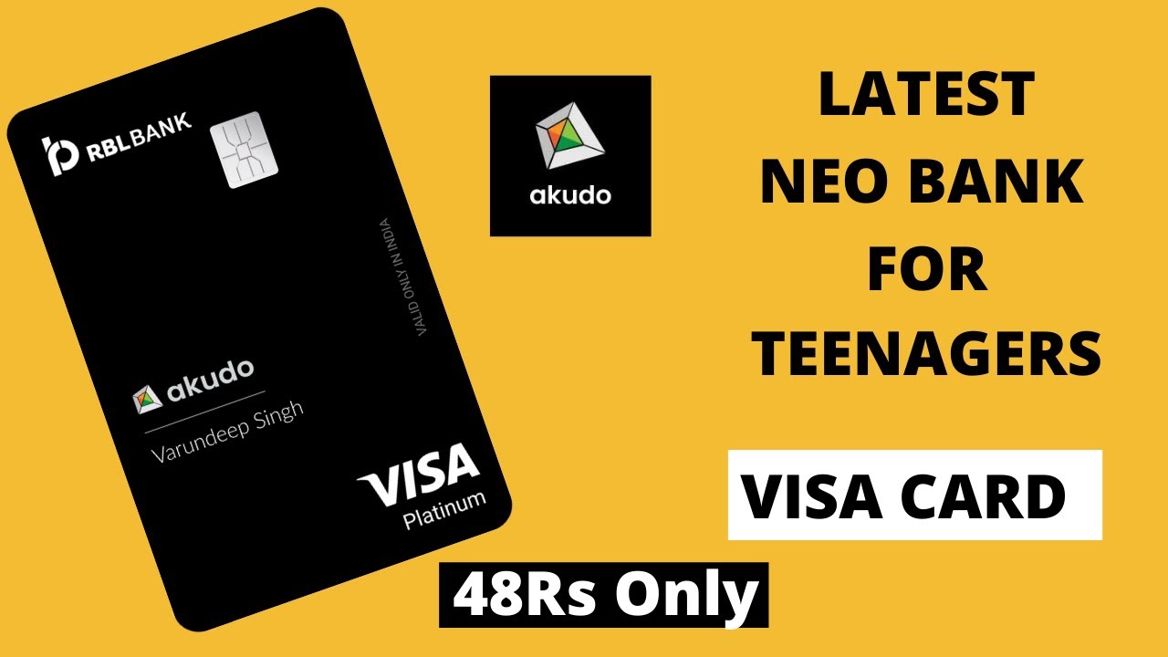Akudo - Latest Neo Bank for Teenagers | Visa Debit Card - YouTube