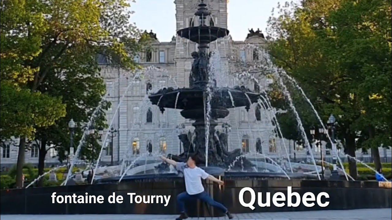 Rapier dancing at Fontaine de Tourny in Quebec, Canada - YouTube