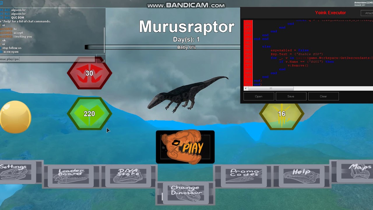 Roblox Hack #1 NOWA SERIA!! || Dinosaur Simulator - YouTube