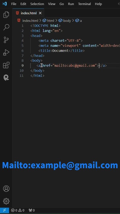 How To Add An Email In Your Website Webdevelopment Beginners Coder Webdeveloper Frontend