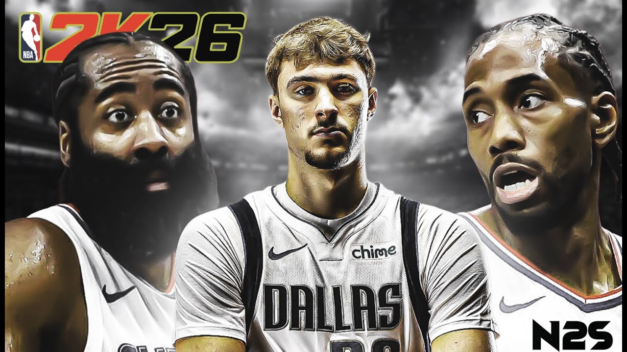 NEW LOOK CLIPPERS vs MAVS - FULL GAME - 4K REALISTIC - NBA 2K26 - YouTube