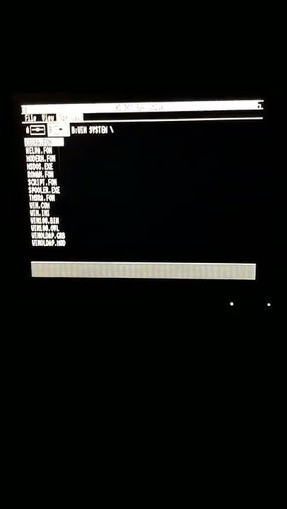 Windows 1.01 booting off a single floppy disk - YouTube