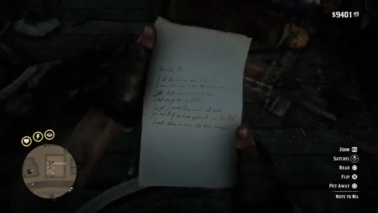 note to Ma Red Dead Redemption 2 - YouTube