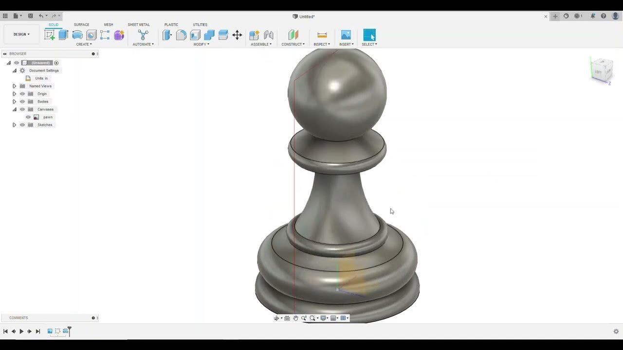 Pawn Video Tutorial Using Fusion 360 Youtube
