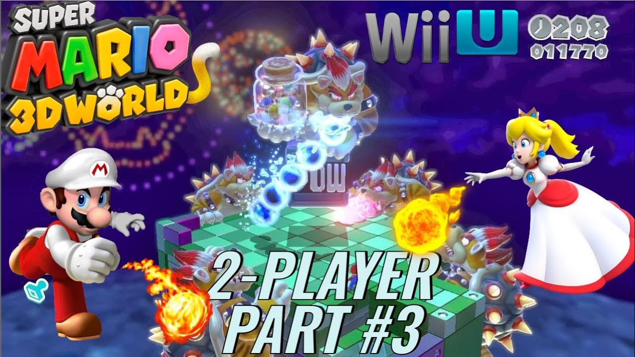 Super Mario 3D World 2 Player Co-op Nintendo Wii U Full Game Longplay ...