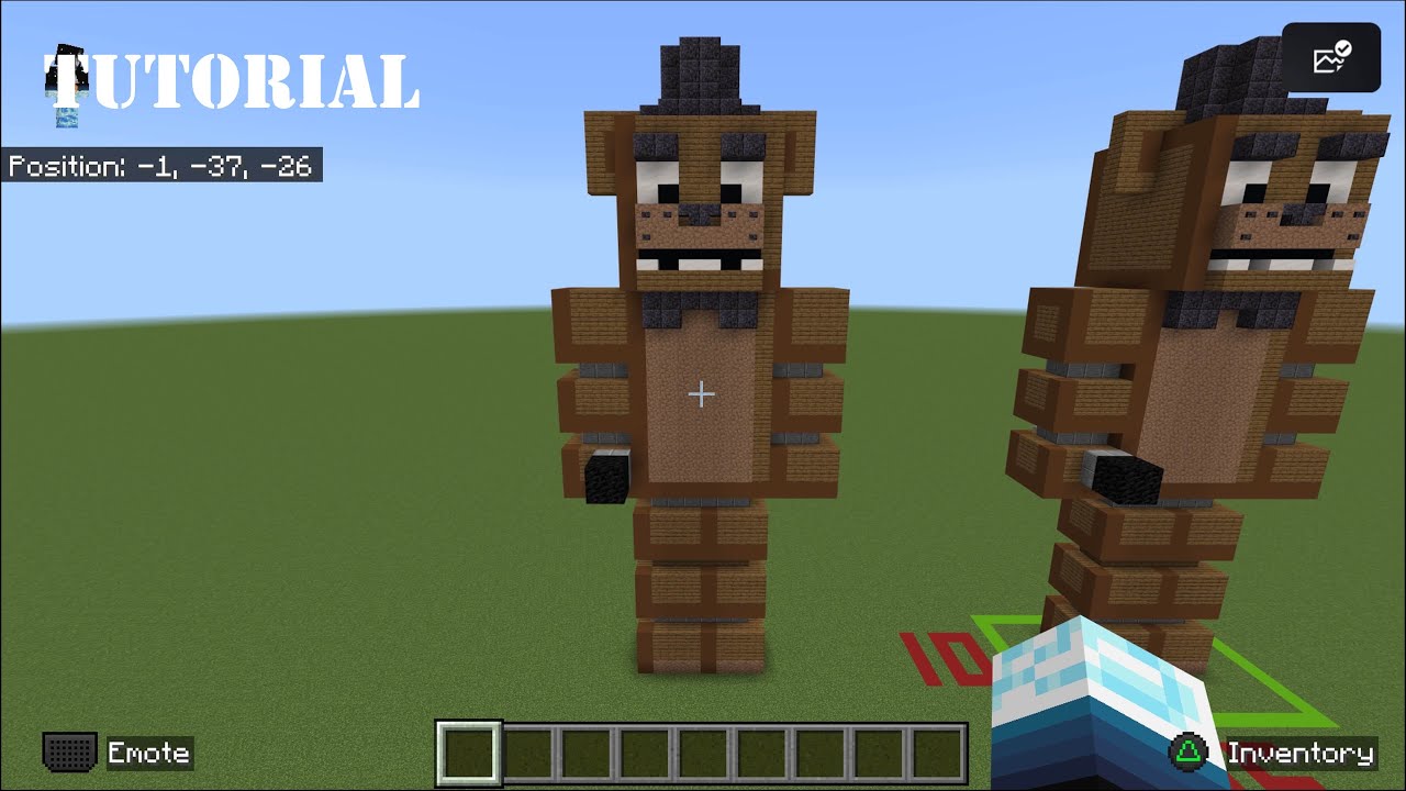 How to Build Freddy Fazbear in Minecraft! - YouTube