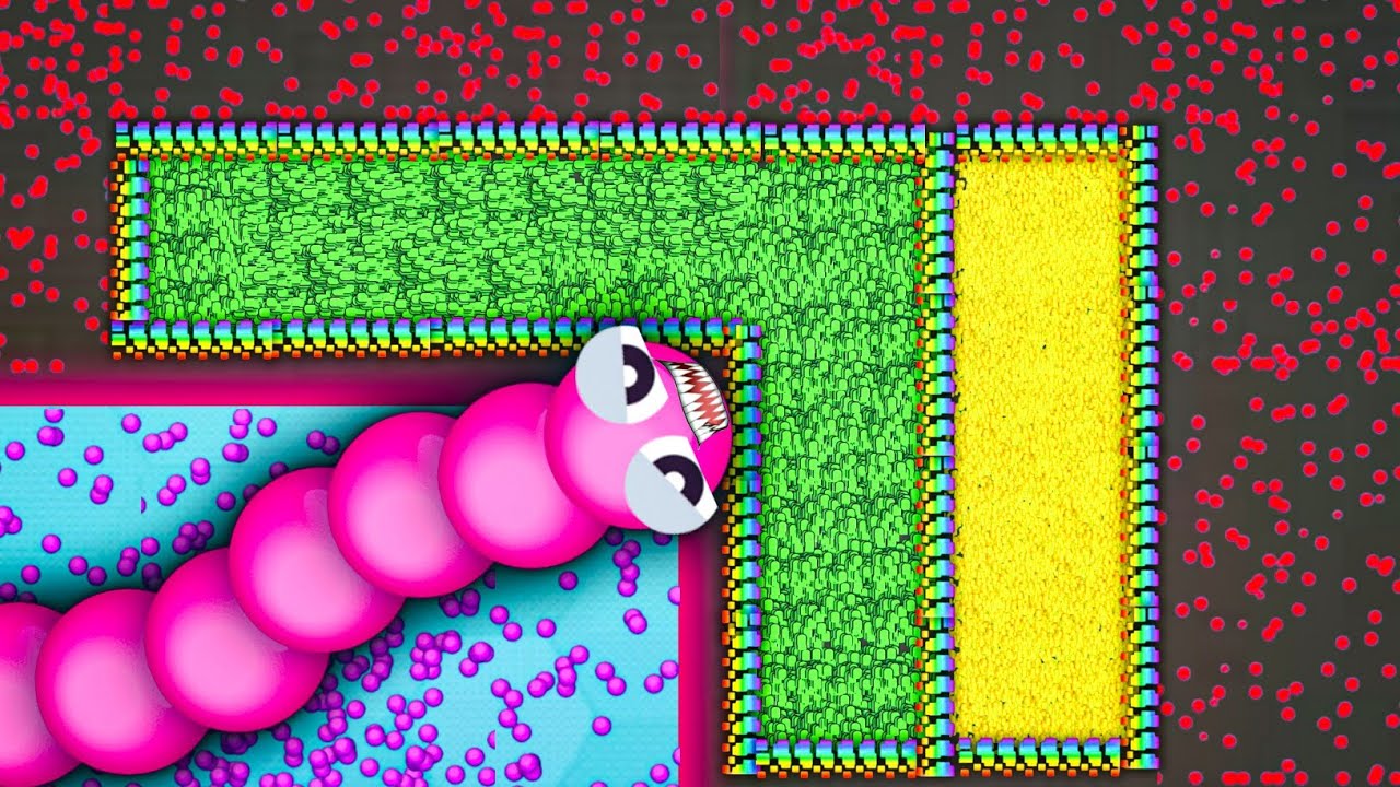 Snake.io🐍 PINKY SNAKE GETS DELICIOUS YUMMY TESTY FOOD IN SERVER 🐍 EPIC ...