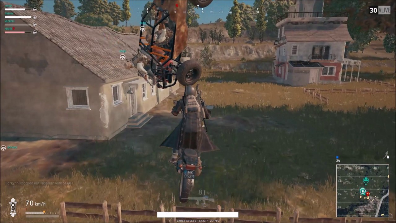 PUGB - Car vs motorbike - YouTube