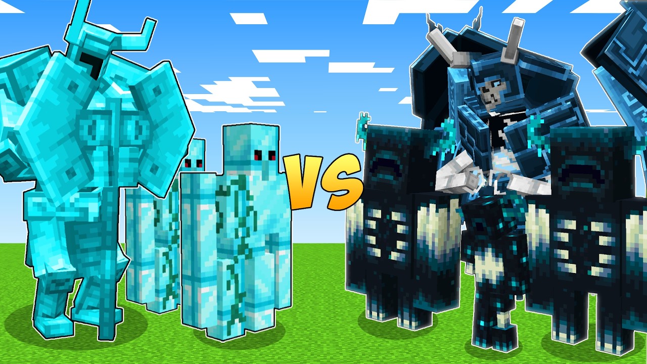 DIAMOND vs WARDEN ARMY - YouTube