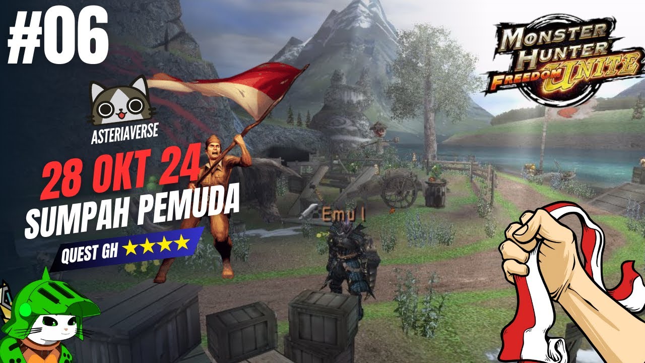 🔴[ MHP2G/MHFU ] SELAMAT HARI SUMPAH PEMUDA !!! | Monster Hunter Freedom ...
