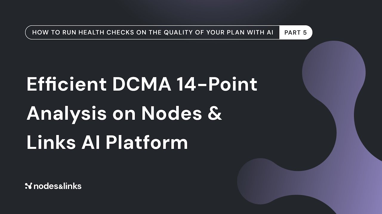 Efficient DCMA 14-Point Analysis on Nodes & Links AI Platform - YouTube