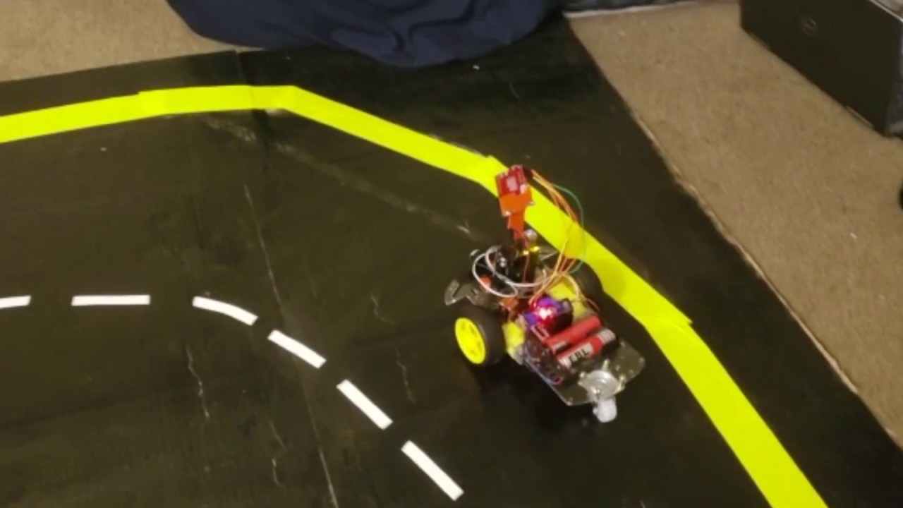 Autonomous RC Car OpenMV (Lanes + Stop Sign + Traffic Light) - YouTube