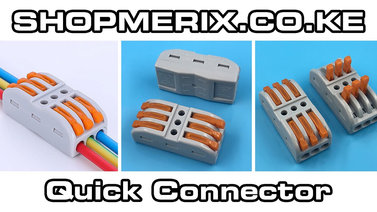 Wire/ Cable Connector, 3 Way 32 Amps - YouTube