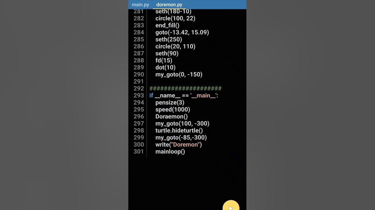 Doremon Python Turtle Youtube