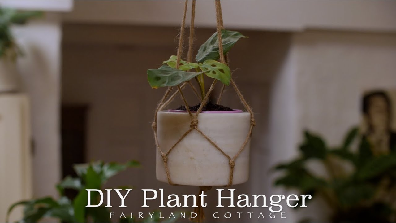 DIY Plant Hanger Natural And Simple YouTube diy-plant-hanger-natural-and-simple-youtube