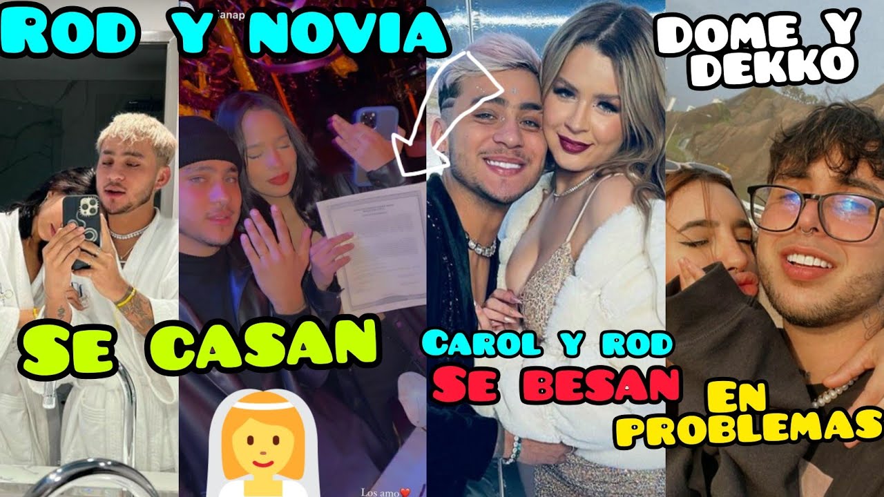 Rod y su NOVIA Sabrina ¡SE CASAN!👰Carol y Rod se Besan |domelipa y ...
