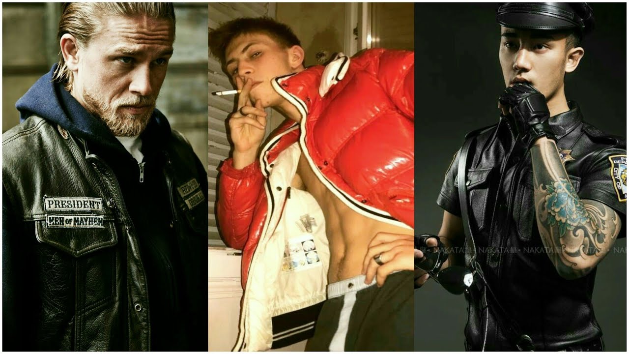 Amazing collection of leather outfits for boys and men. - YouTube