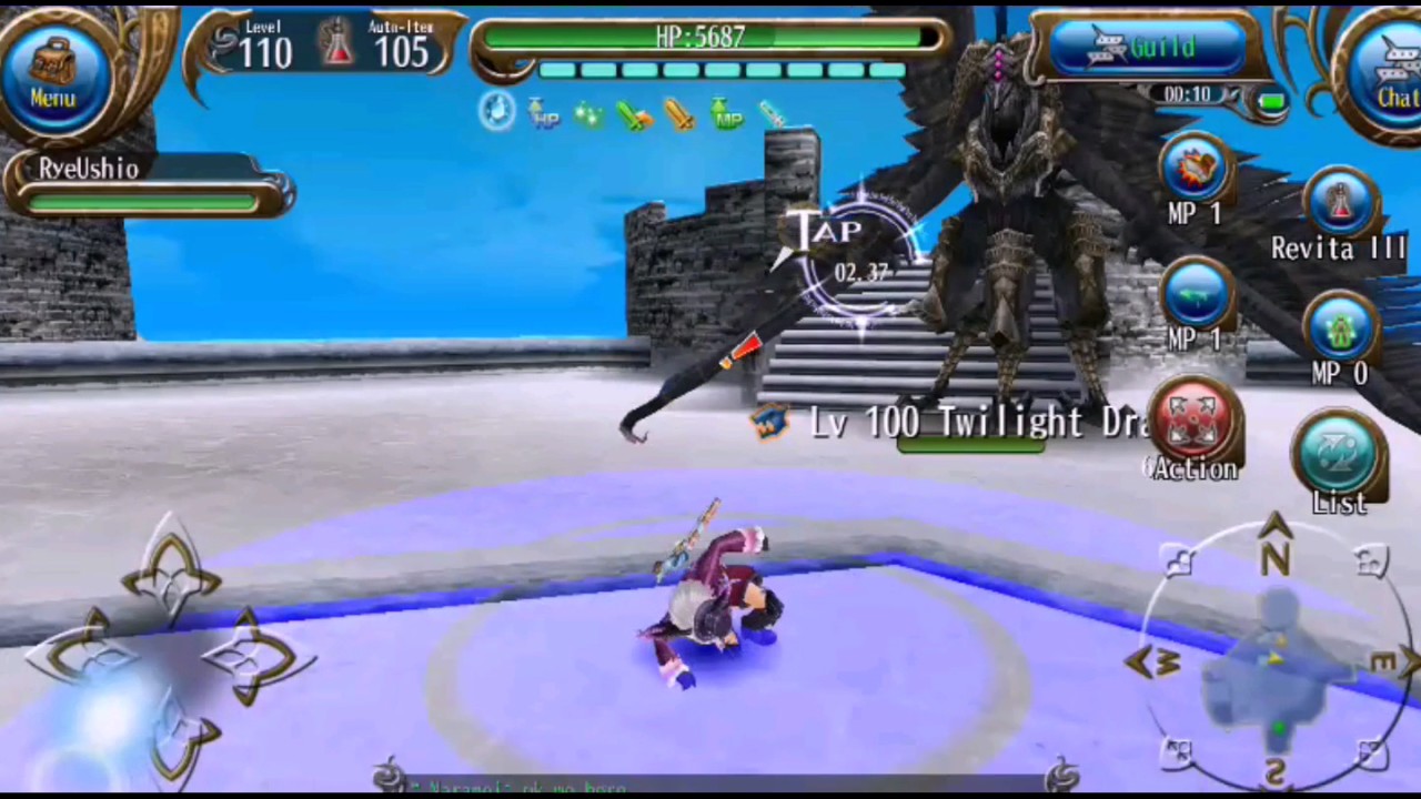 Toram Online | RyeUshio vs Twilight Dragon, featuring Silica01 [ Akída ...