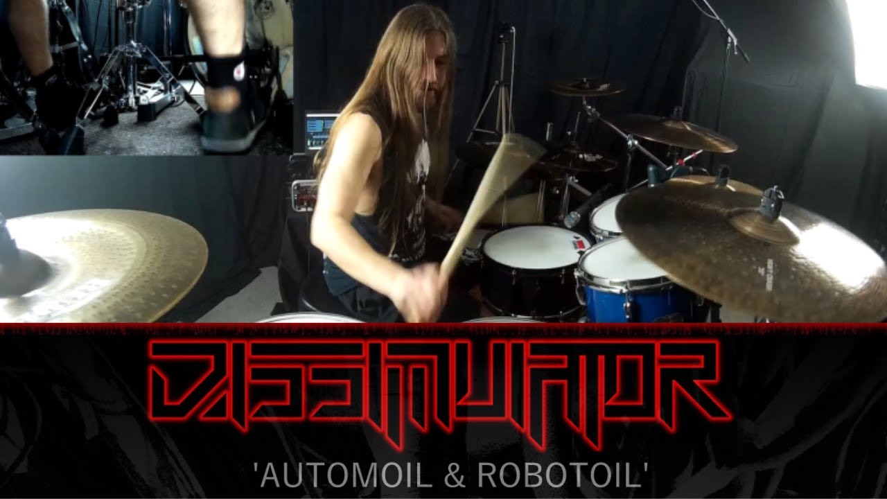DISSIMULATOR - Automoil & Robotoil (One-take Drum Playthrough) - YouTube