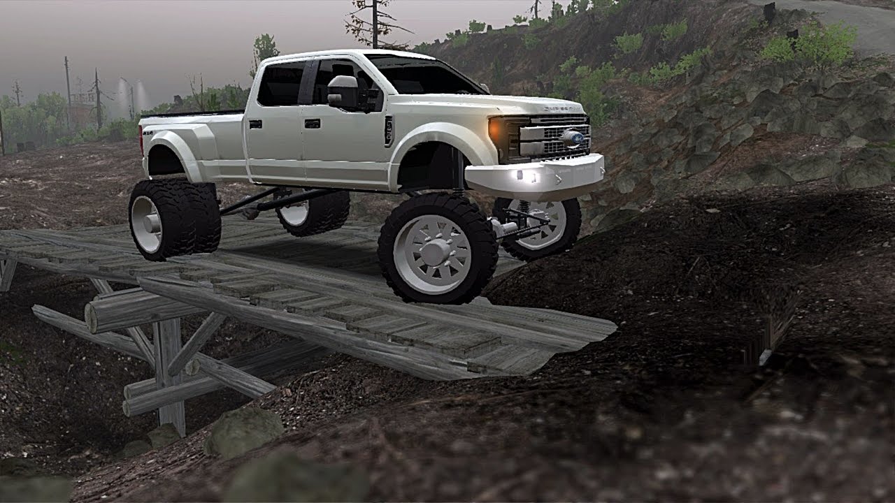 Spin Tires 2017 Ford F450 OFF-Road Bashing - YouTube