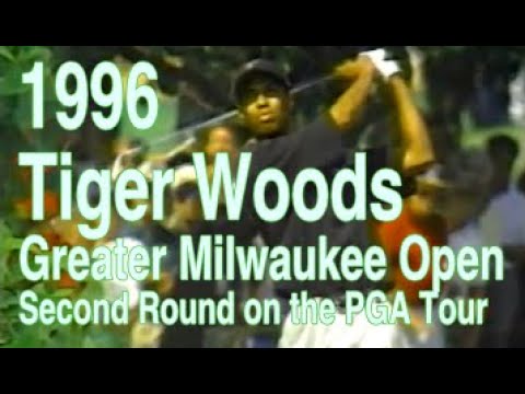 Tiger Woods Second Round on PGA Tour Greater Milwaukee Open 1996 - YouTube