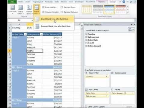 Excel Tutorial PIVOT Tables Summarizing and Exploring data using - YouTube