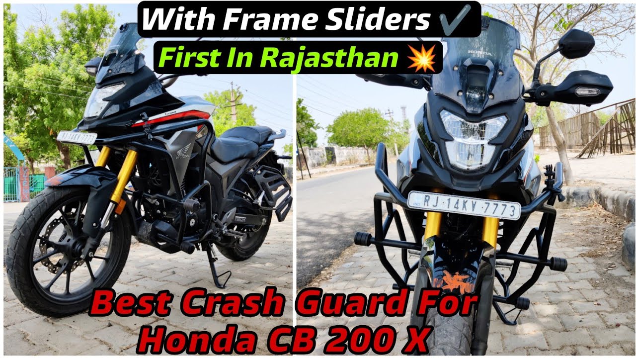 Best Crash Guards For Honda CB 200X💥 Only One In Rajasthan ️ With Frame ...