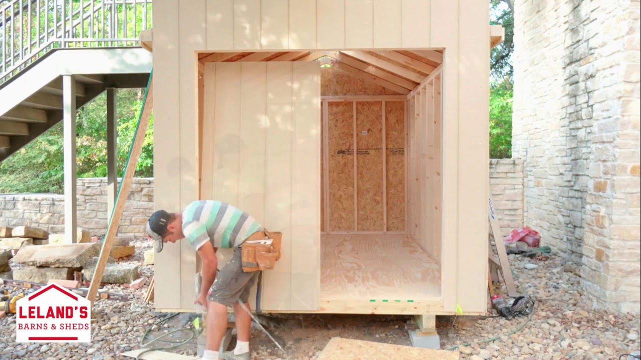Lelands Barns & Sheds - On-site Shed Build - YouTube