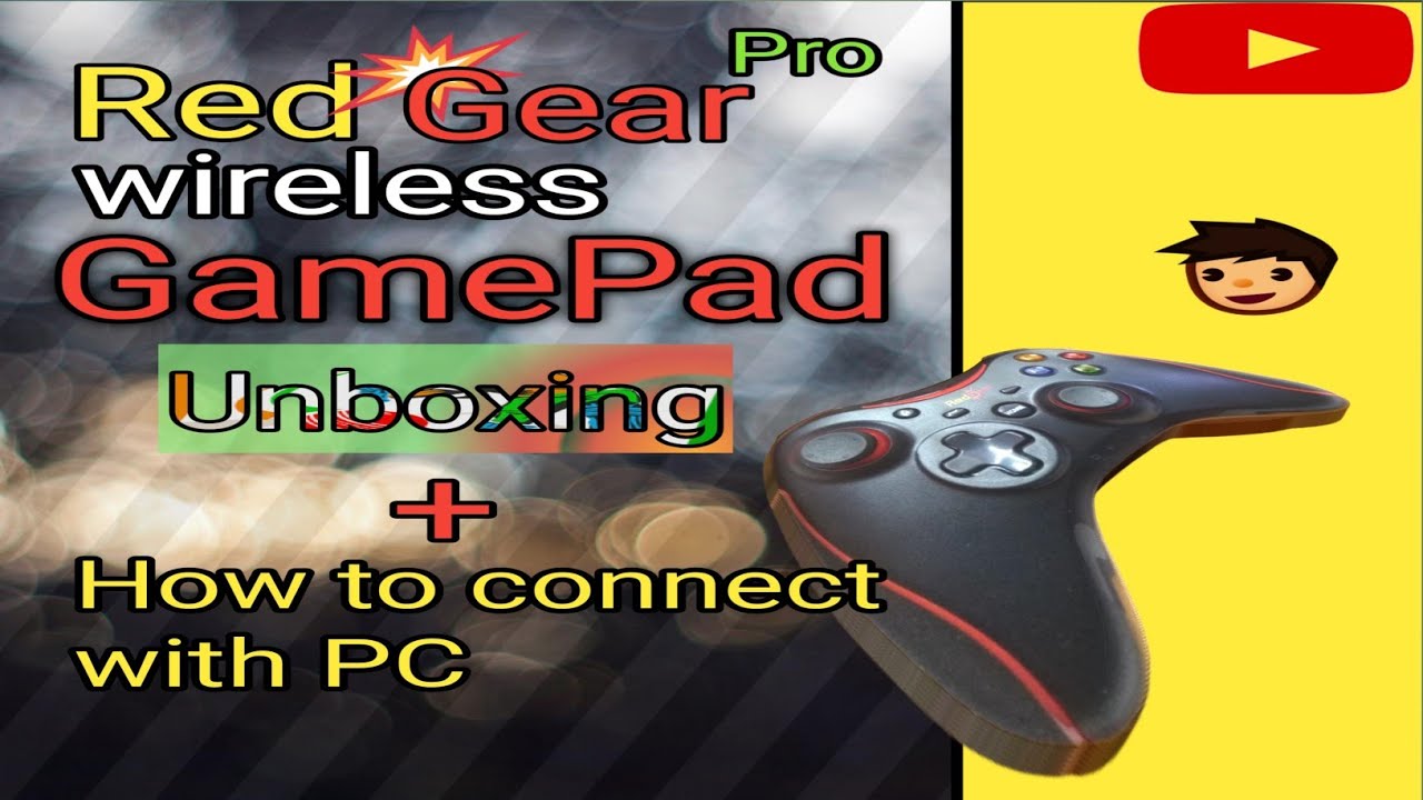 Learn to connect redgear 🔥game⚡pad with pc💥 + unboxing🔥 - YouTube