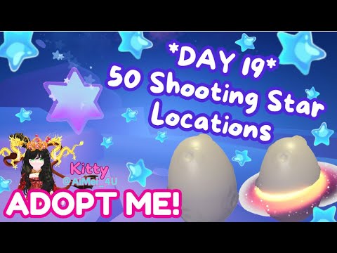 *DAY 19 * - 50 Shooting Star Locations in Adopt Me - *SPECIAL STAR ...