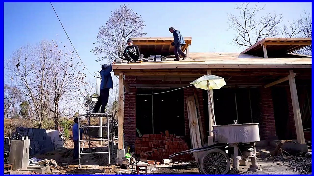 Building 2 beautiful houses on the remote hill is amazing | quantum ...