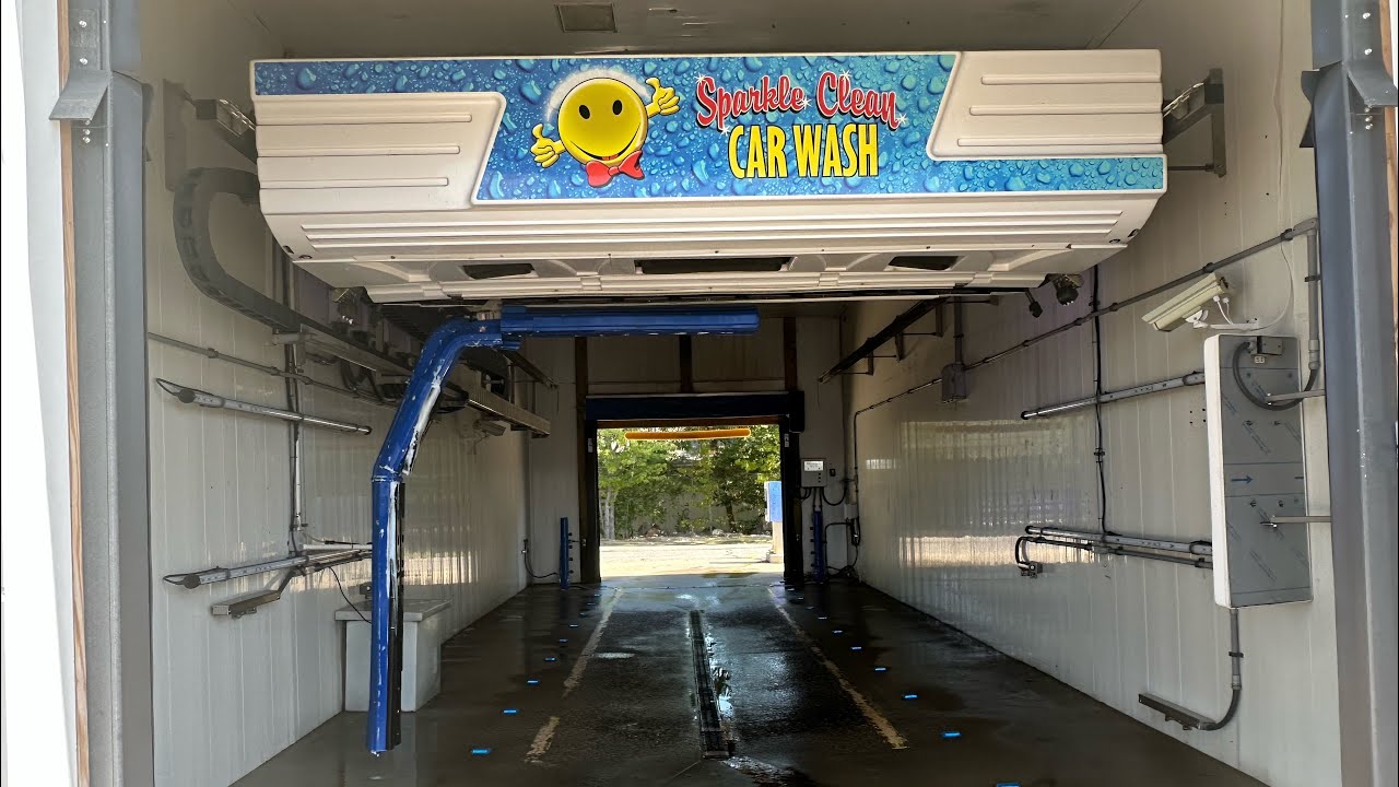 Outside View: WashWorld RAZOR Double Barrel: Sparkle Clean Car Wash: Laconia Site - YouTube