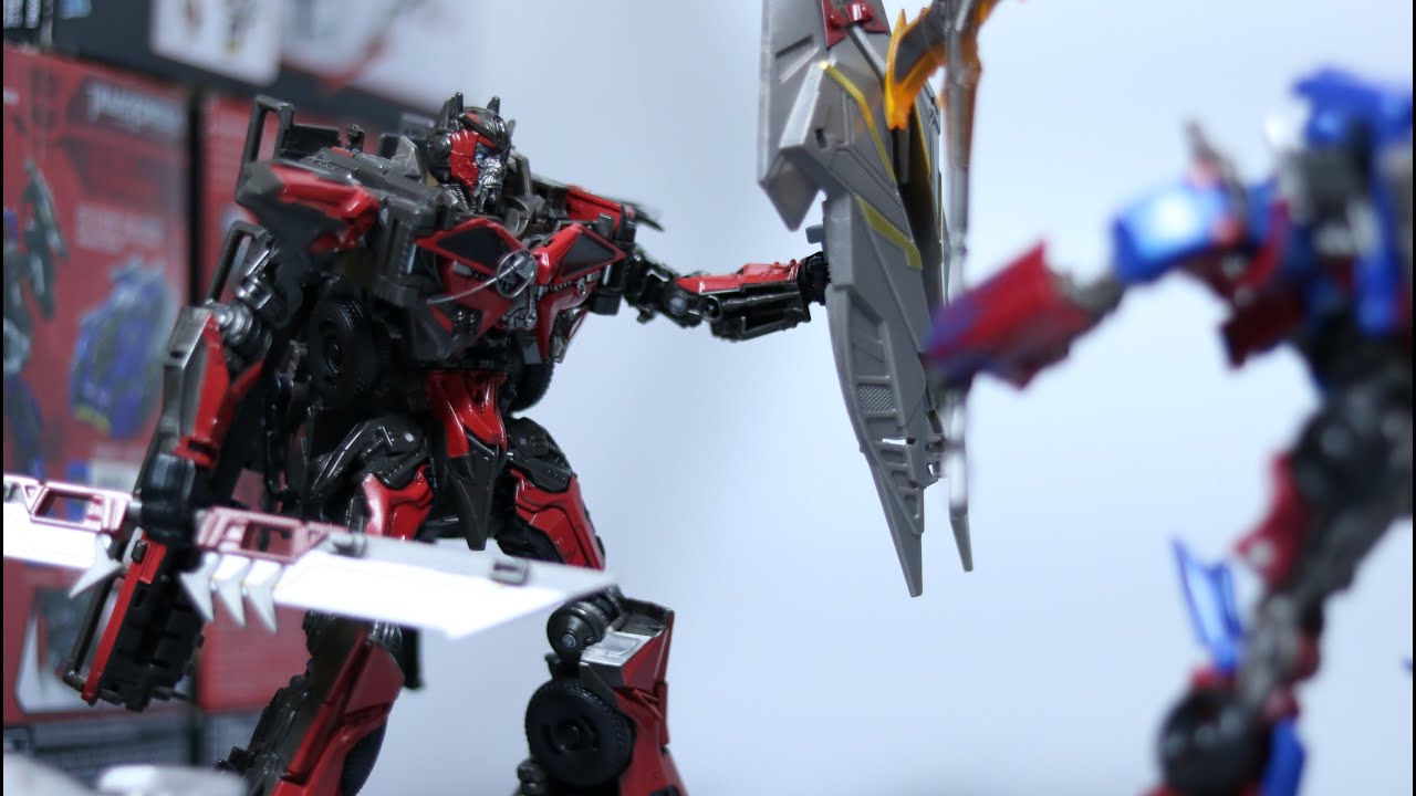 OPTIMUS PRIME VS SENTINEL PRIME STOP MOTION [RUBY PRODUCTIONS] - YouTube