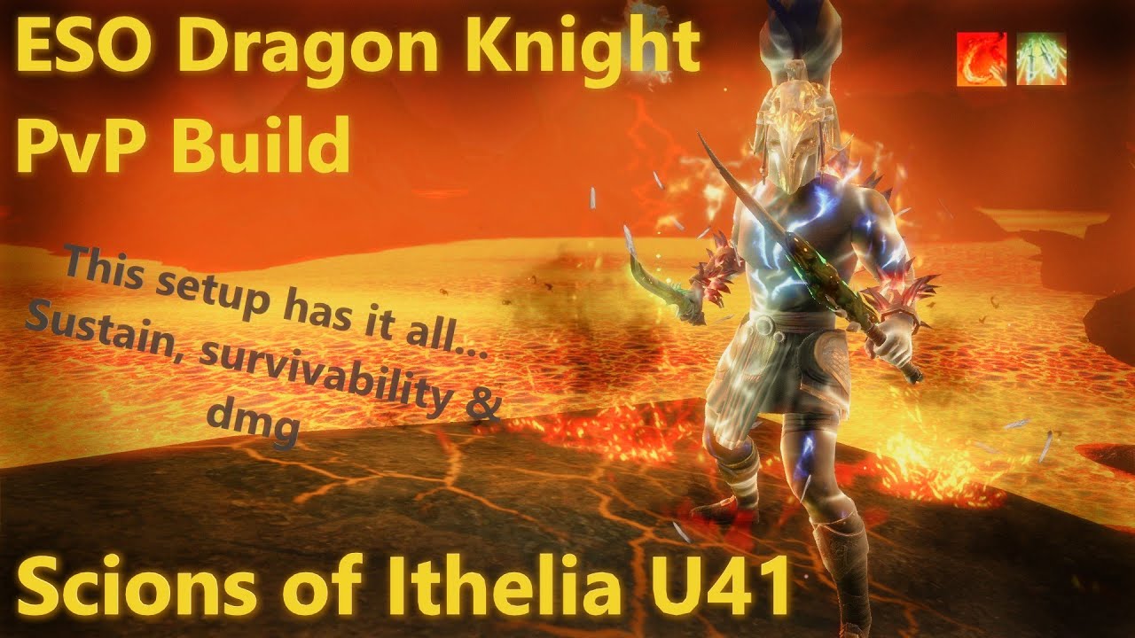 🔥ESO Dragon Knight PvP Build U41🔥l Old School + New School = OP l ...
