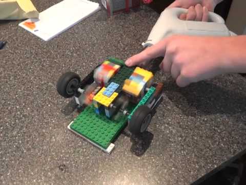 Lego 2-cylinder "Vacuum" Engine - 1250 RPM - YouTube