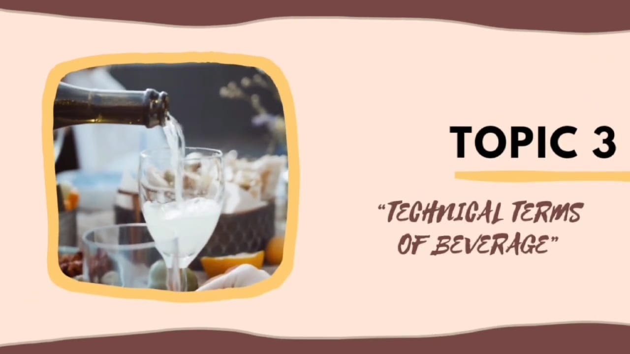 Technical Terms of Beverage - YouTube